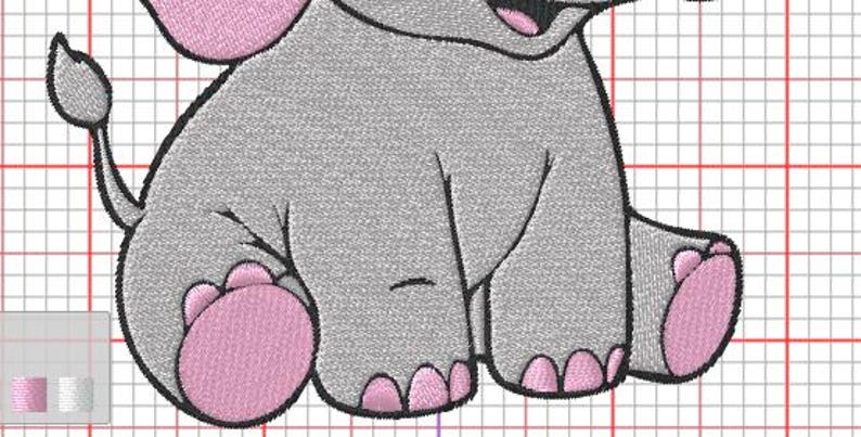 Baby Elephant Machine Embroidery, Digital File- Great for Baby Clothing ...