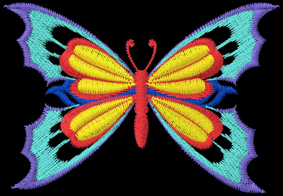 Butterflies Digital Files Machine Embroidery Designs Great for Towels ...