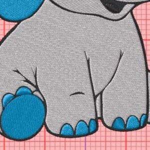 Baby Elephant Machine Embroidery Design, 4x4 Hoop (digital File) - Etsy