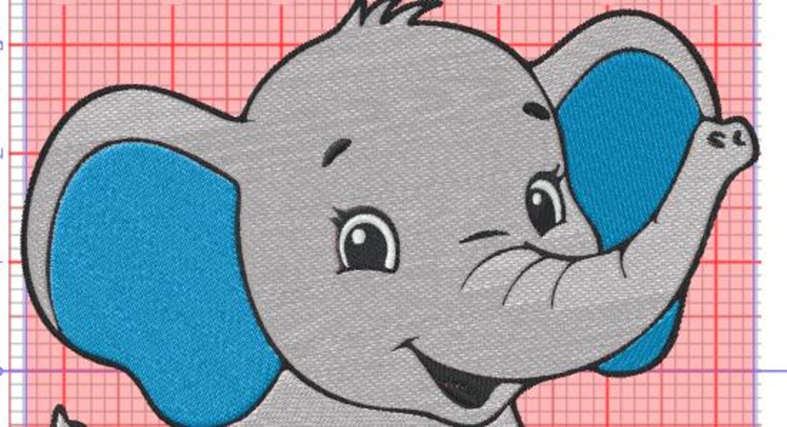 Baby Elephant Machine Embroidery Design, 4x4 Hoop (digital File) - Etsy