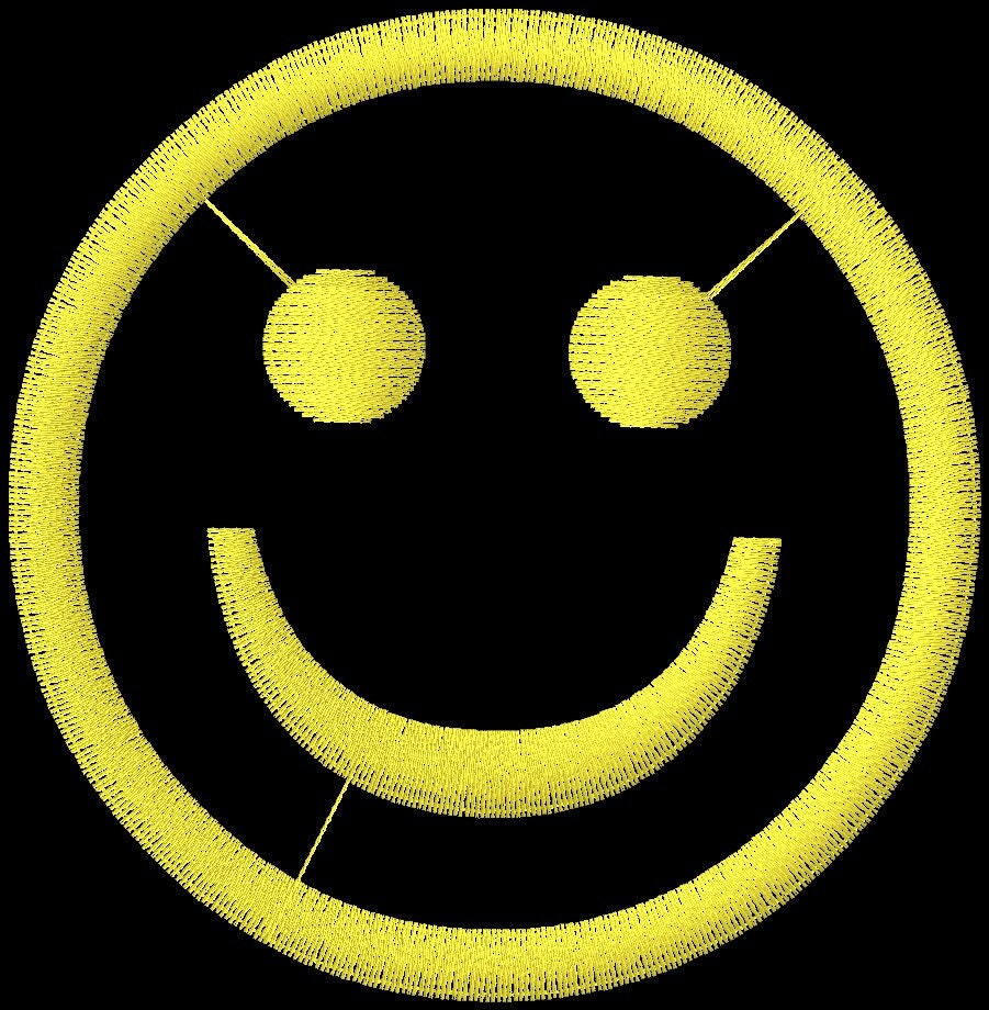 Happy Face, Digital File Only, Machine Embroidery Designs Great for ...