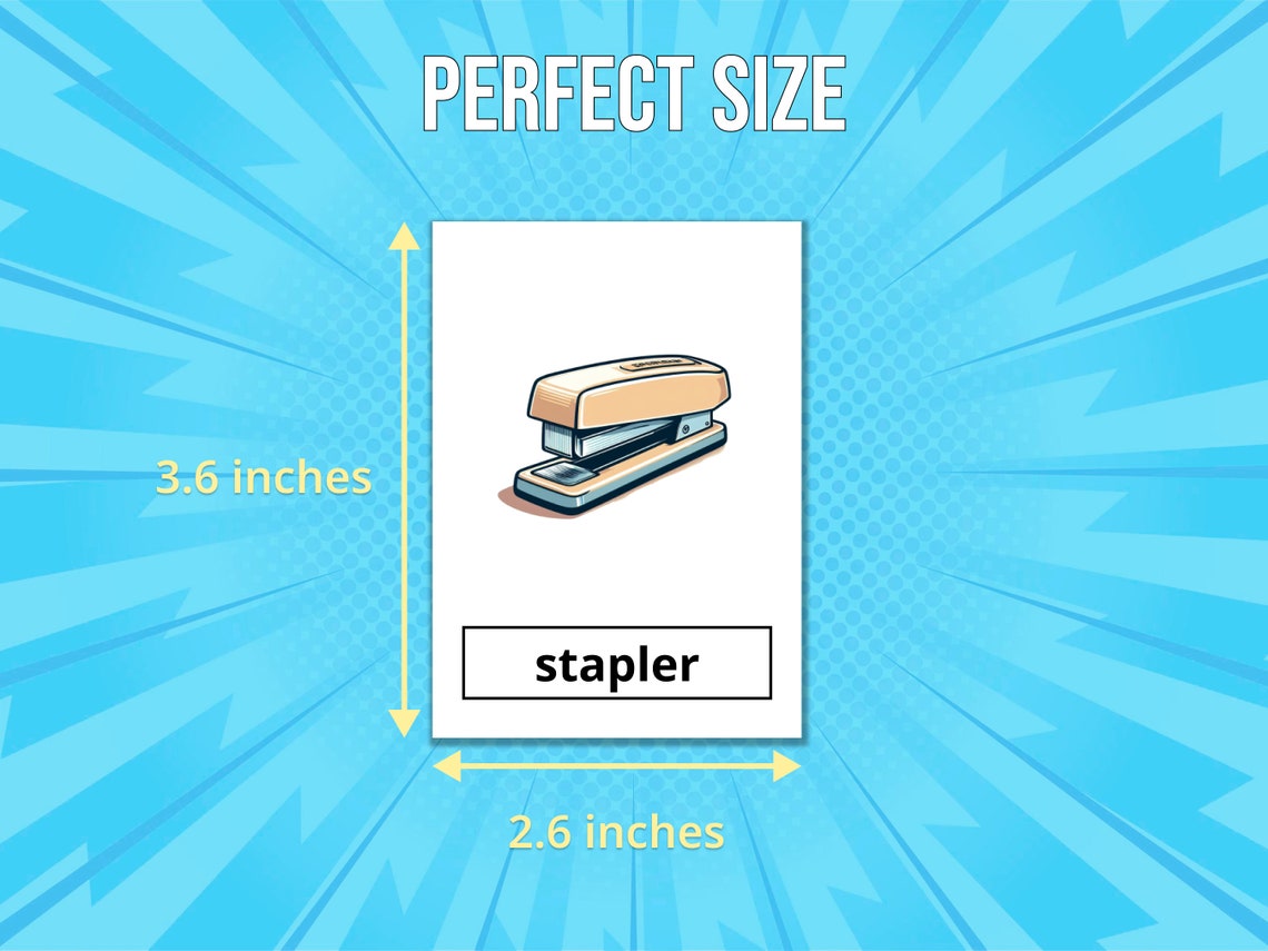 24 in the School Flash Cards Printable for Kids (montessori Cards ...