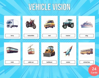 24 Home Furnitures Flash Cards Printable for Kids (montessori Cards ...