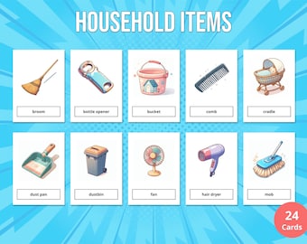 24 Laboratory Equipment Flash Cards Printable for Kids (montessori ...