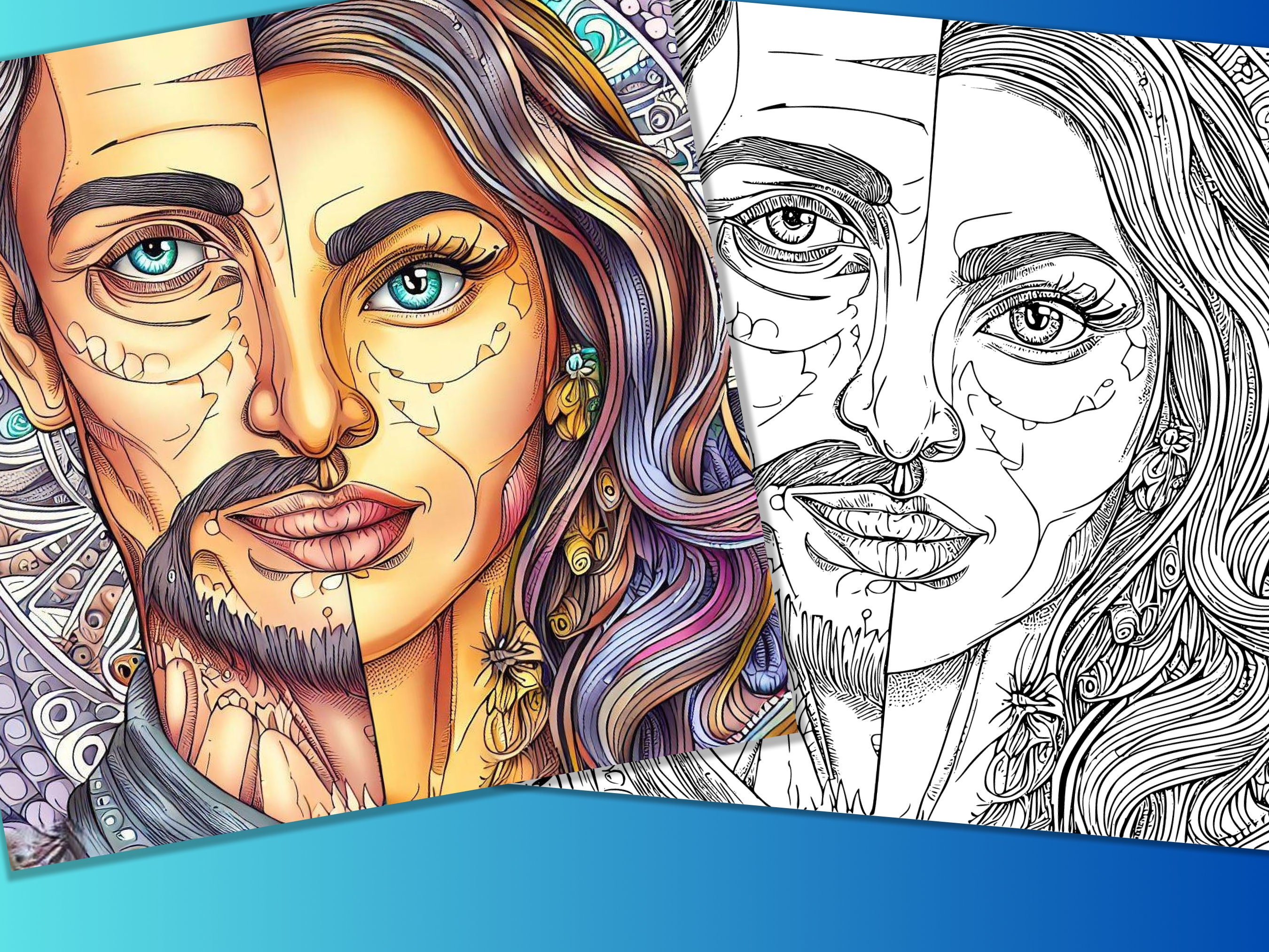 20 Mystic Mandala Coloring Page Book for Adult Kid Instant Download ...