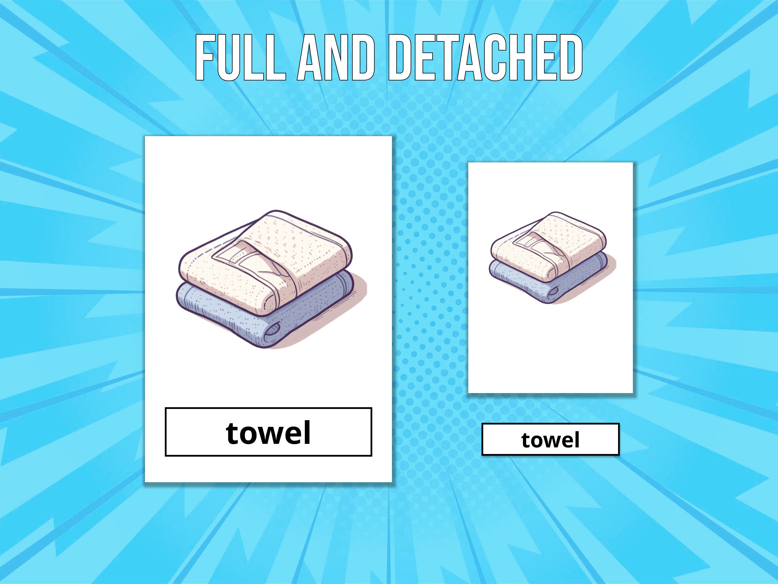 24 Household Items Flash Cards Printable for Kids (montessori Cards ...