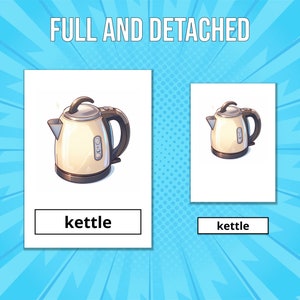 24 Home Appliances Flash Cards Printable for Kids montessori Cards ...