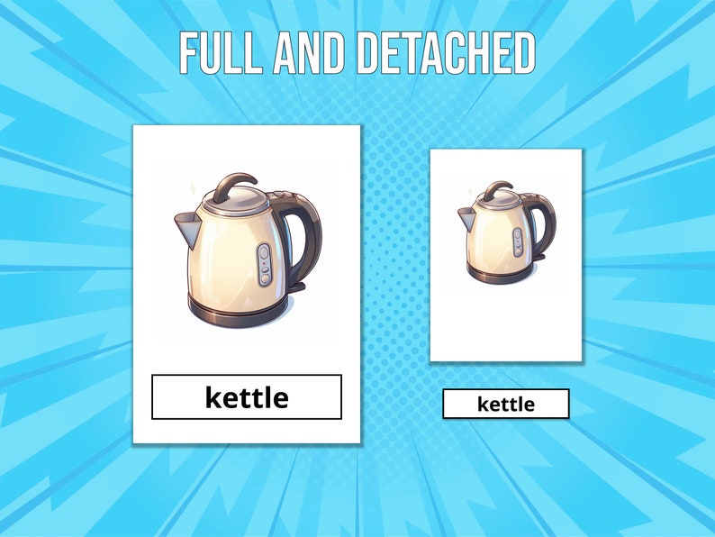 24 Home Appliances Flash Cards Printable for Kids montessori Cards ...