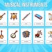 24 Musical Instruments Flash Cards Printable for Kids (montessori Cards ...