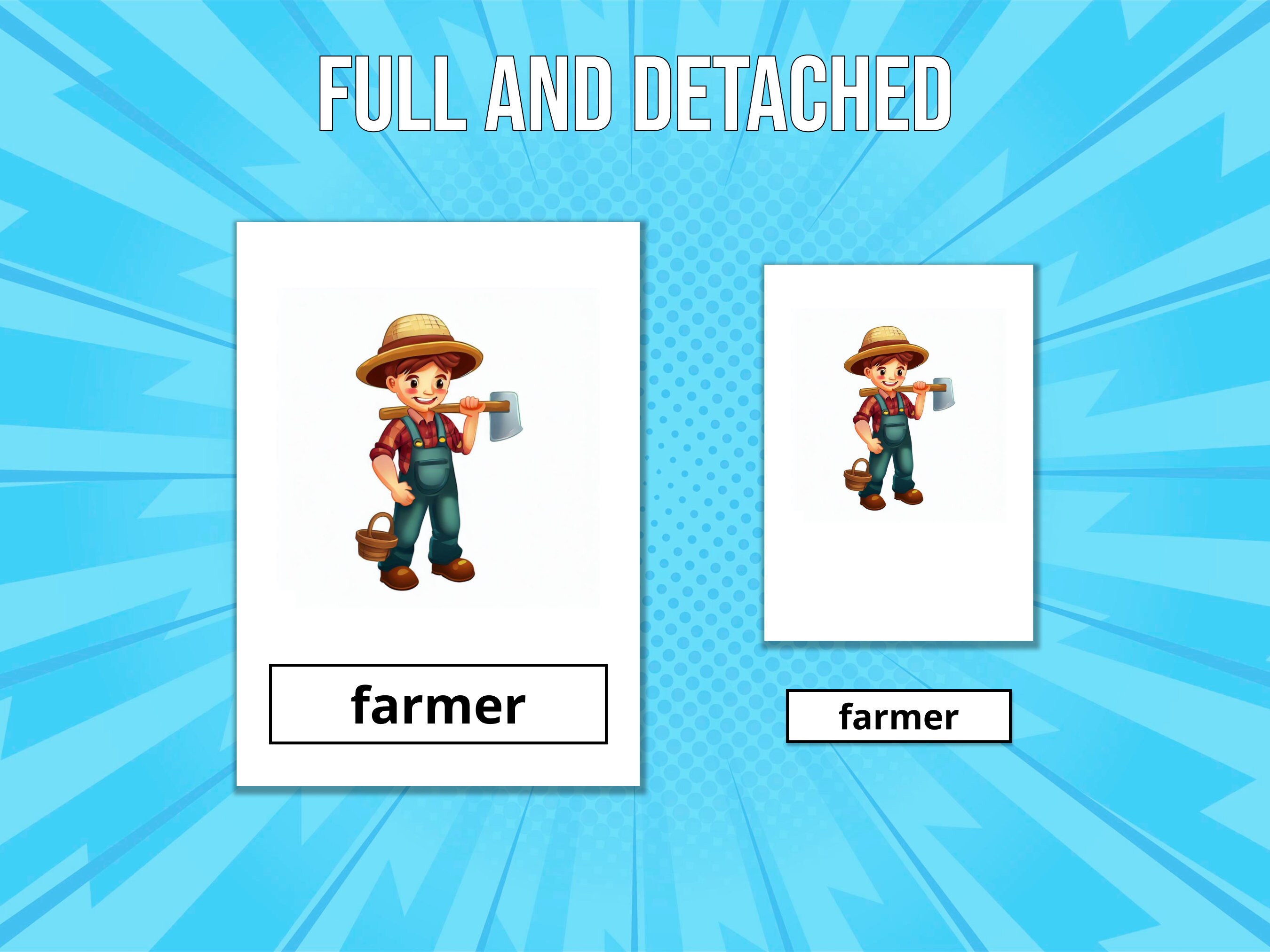 24 Dream Job Flash Cards Printable for Kids (montessori Cards ...