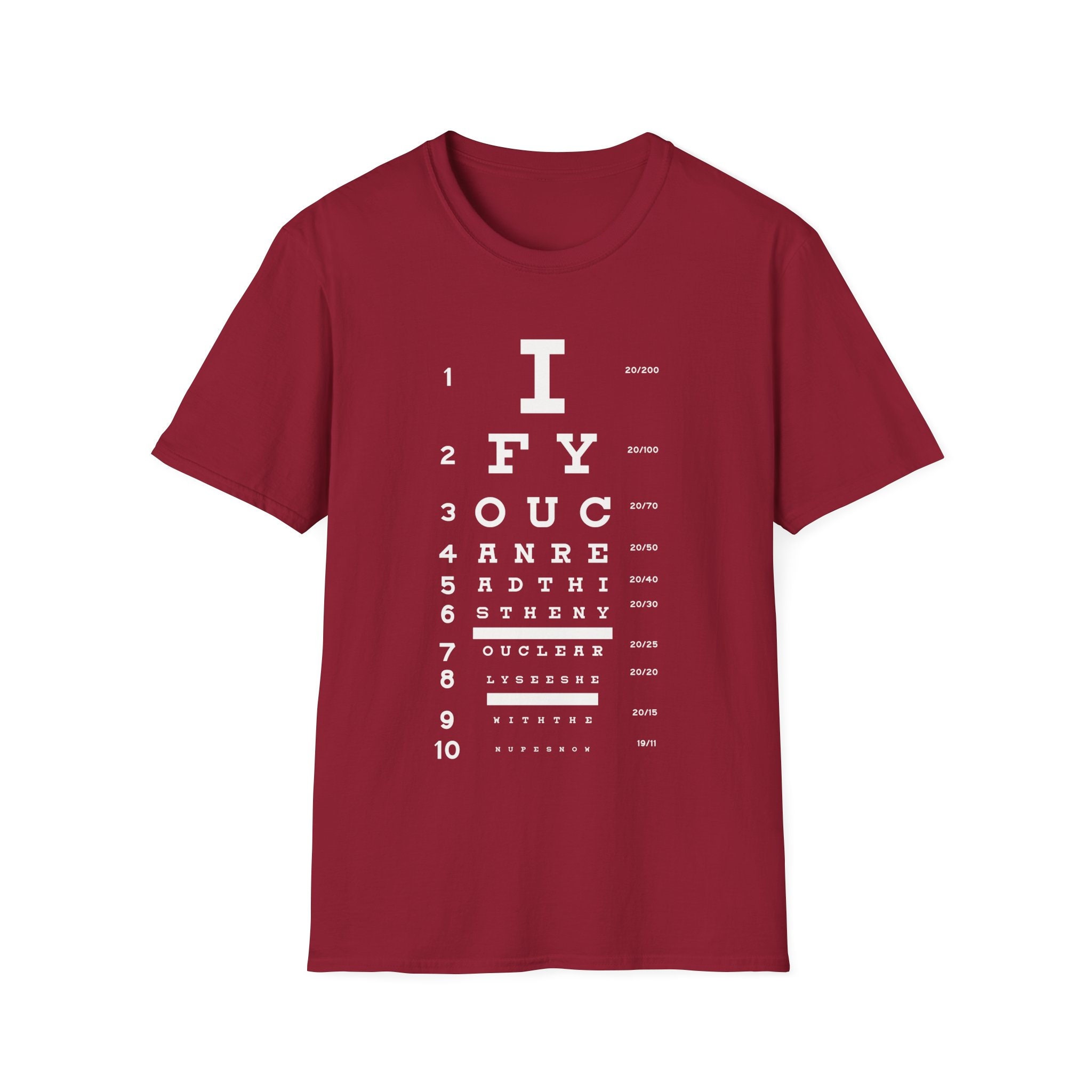 The Eye Chart, Version 1 - T-shirt, Kappa Alpha Psi T-shirt, Nupe Store ...