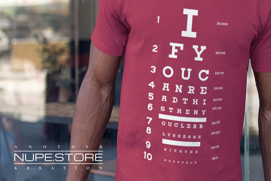 The Eye Chart, Version 1 - T-shirt, Kappa Alpha Psi T-shirt, Nupe Store ...