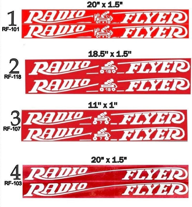 Radio Flyer Wagon Decals - Etsy
