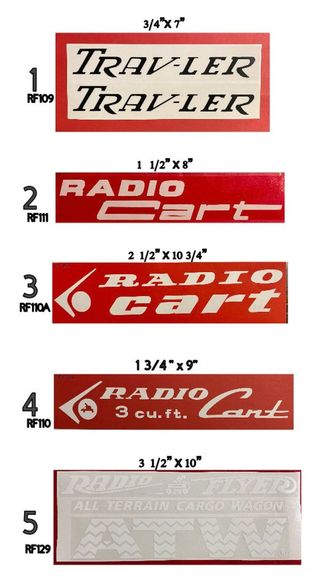 Radio Flyer Wagon Decals - Etsy