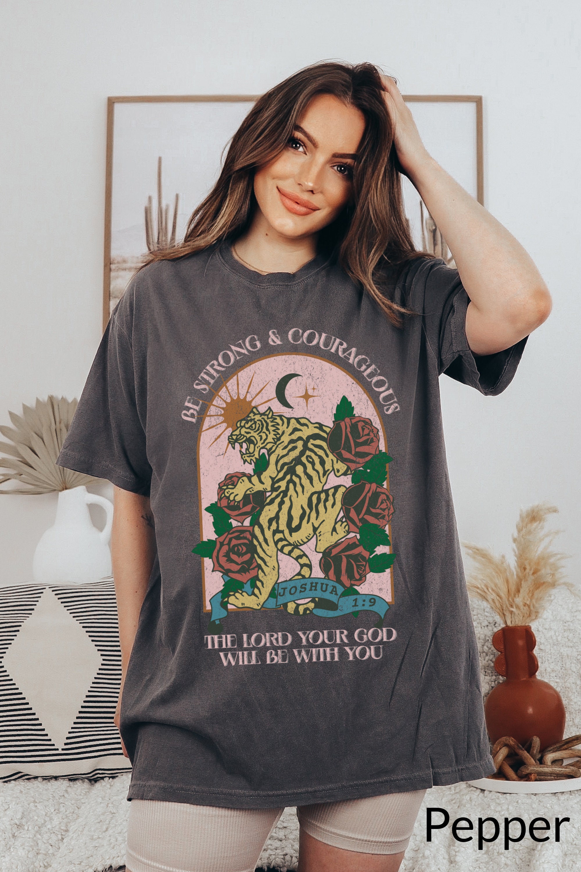 Be Strong and Courageous Shirt, Christian Shirt, Christian Graphic Tee ...