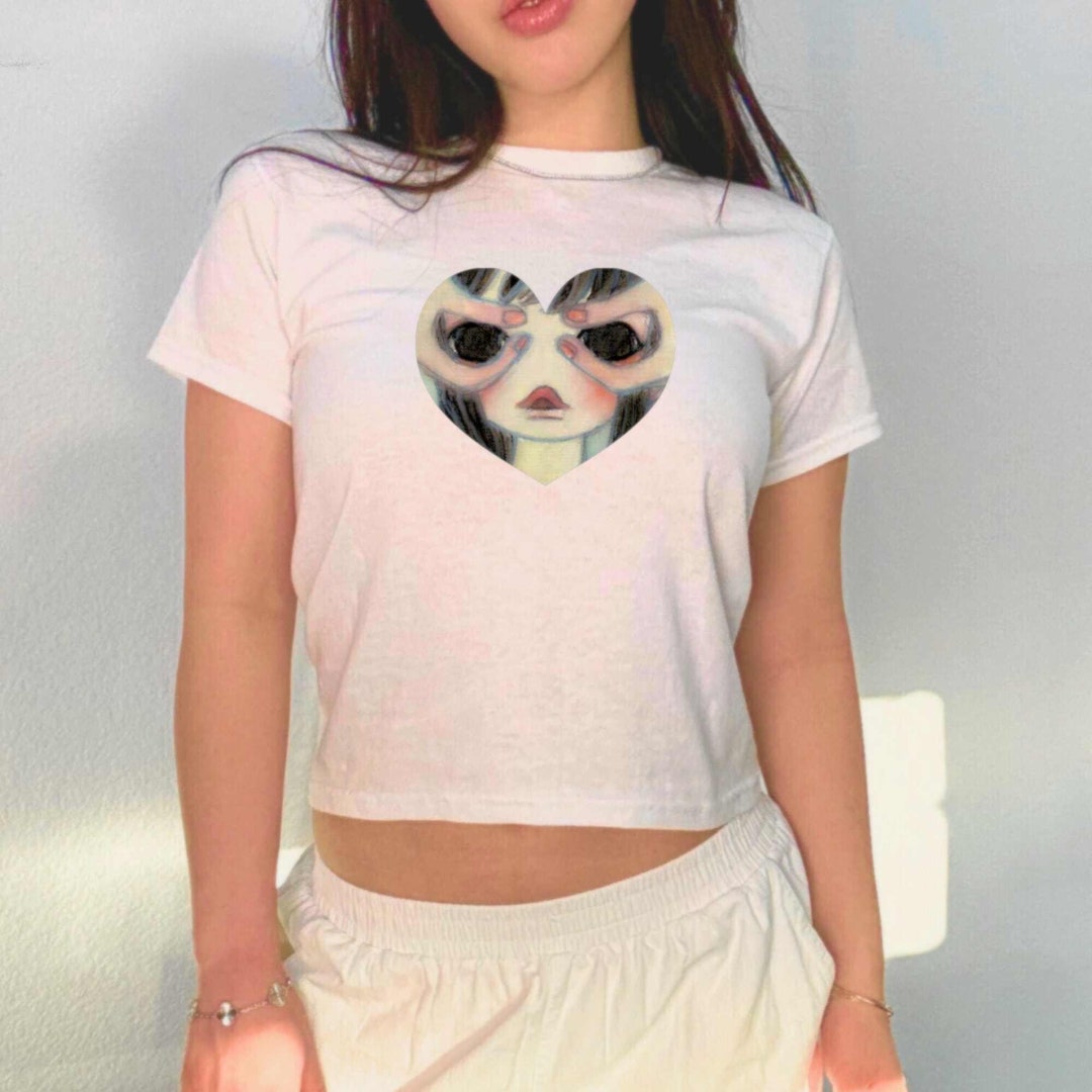 Aya Takano Art Print Baby Tee: Coquette Anime Graphic Shirt - Etsy