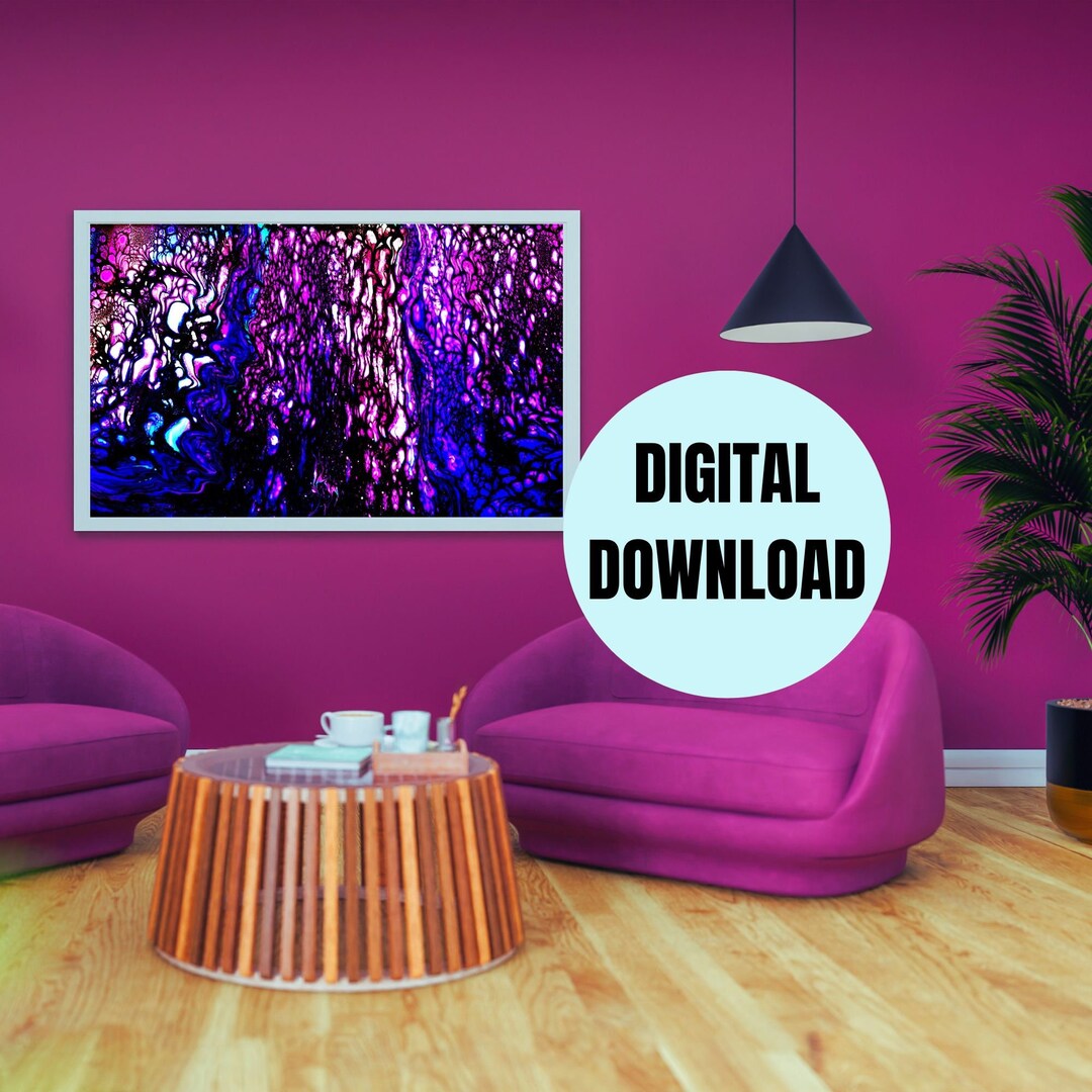 Lava Galaxy, Digital Art, Printable Wall Art, Fluid Art, Abstract ...