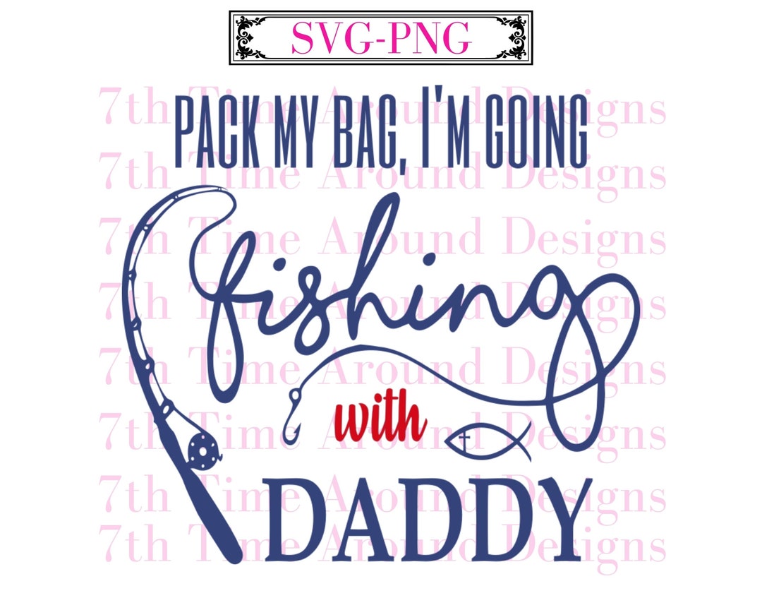 Fishing With Dad Svg - Etsy