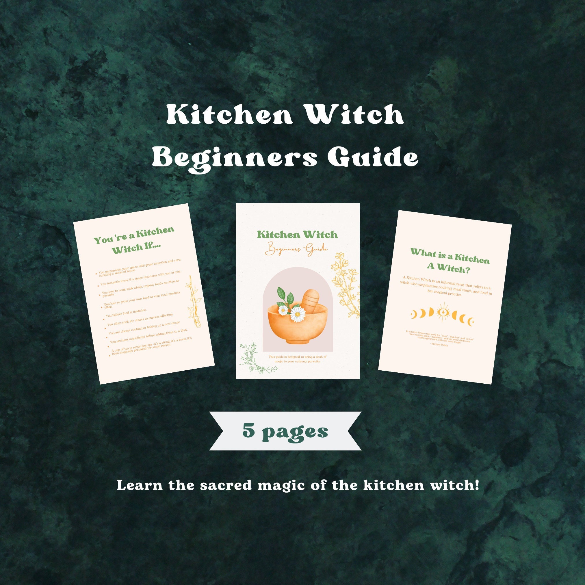 Kitchen Witch Beginners Guide Kitchen Witch Kit Downloadable Guide ...