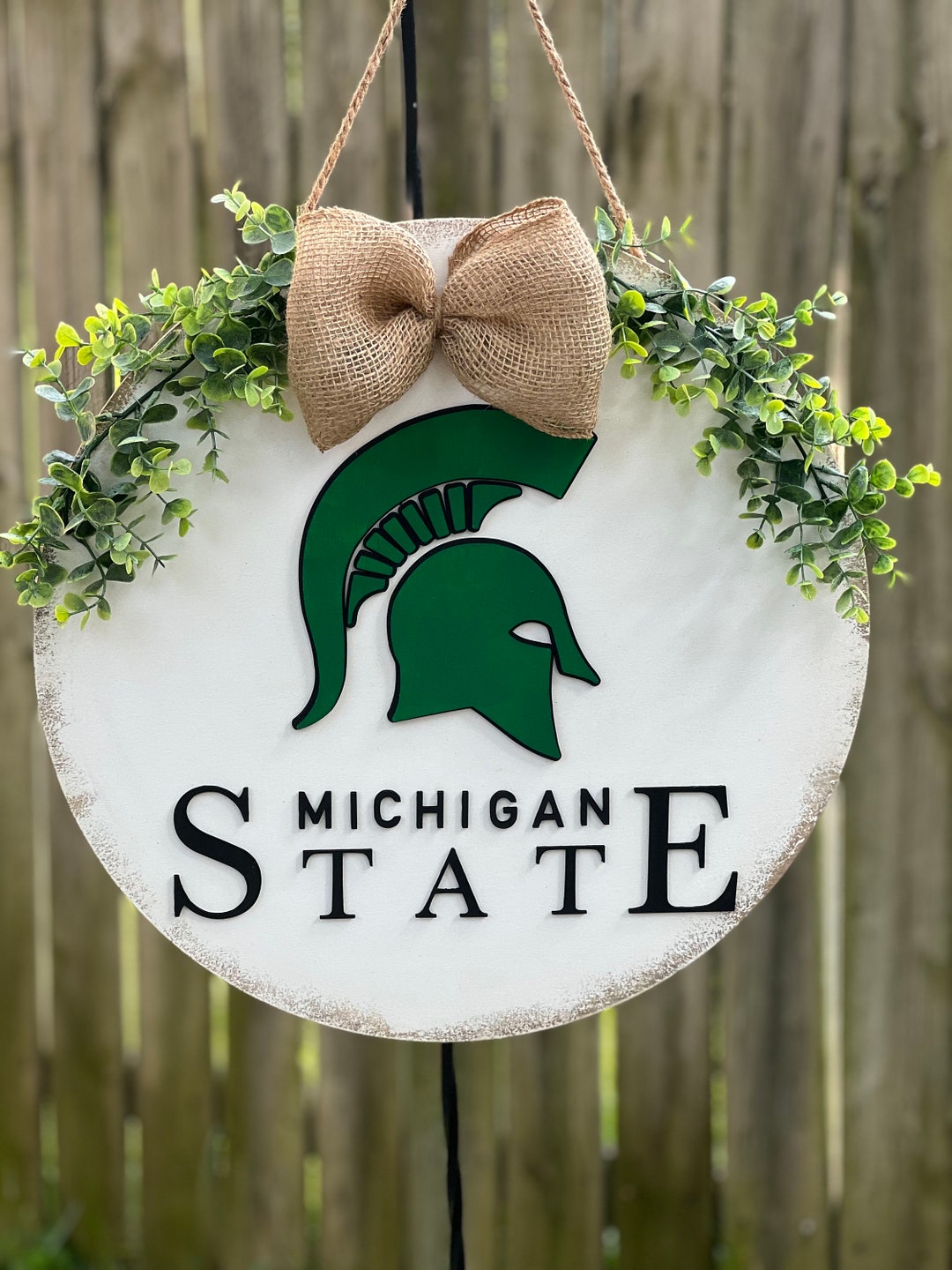 MSU Door Hanger College Football Michigan State Decor 3D Home Decor - Etsy