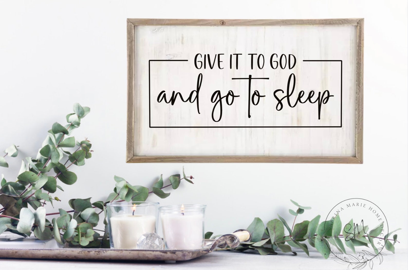 SVG/PNG Give It to God and Go to Sleep | Cricut | Bedroom Decor ...