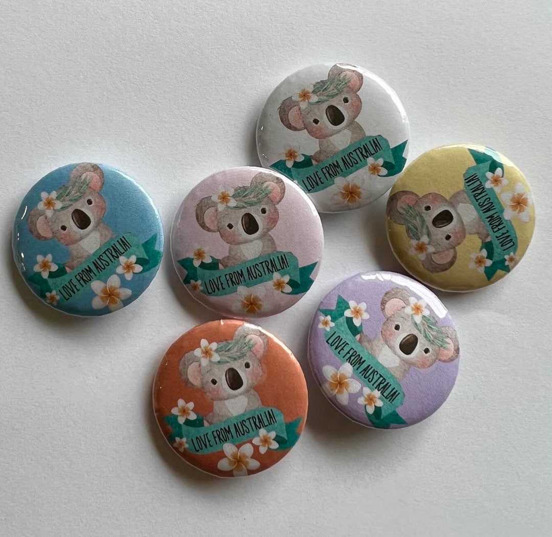 Koala Convention Pins: Australian Animal Badges - Etsy