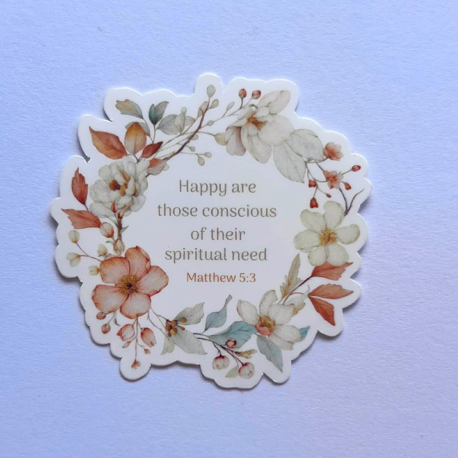 JW Yearly Text Stickers: Happy Are Those Conscious of Their Spiritual ...