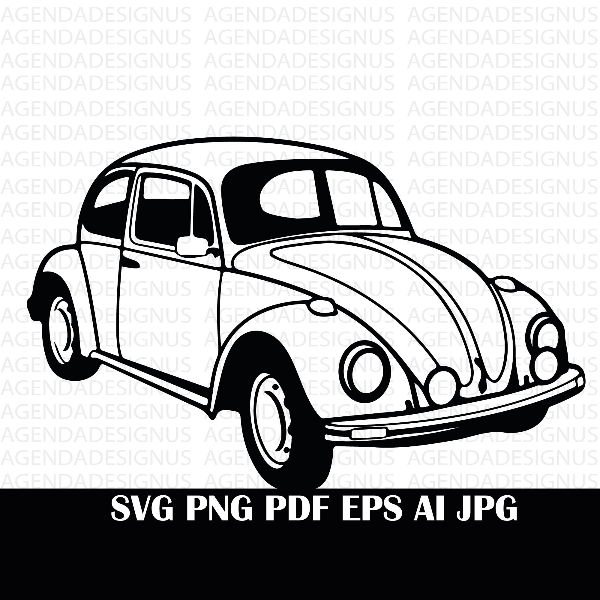 Beetle Car Svg/png/jpg/eps/pdf Digital File for Instant - Etsy