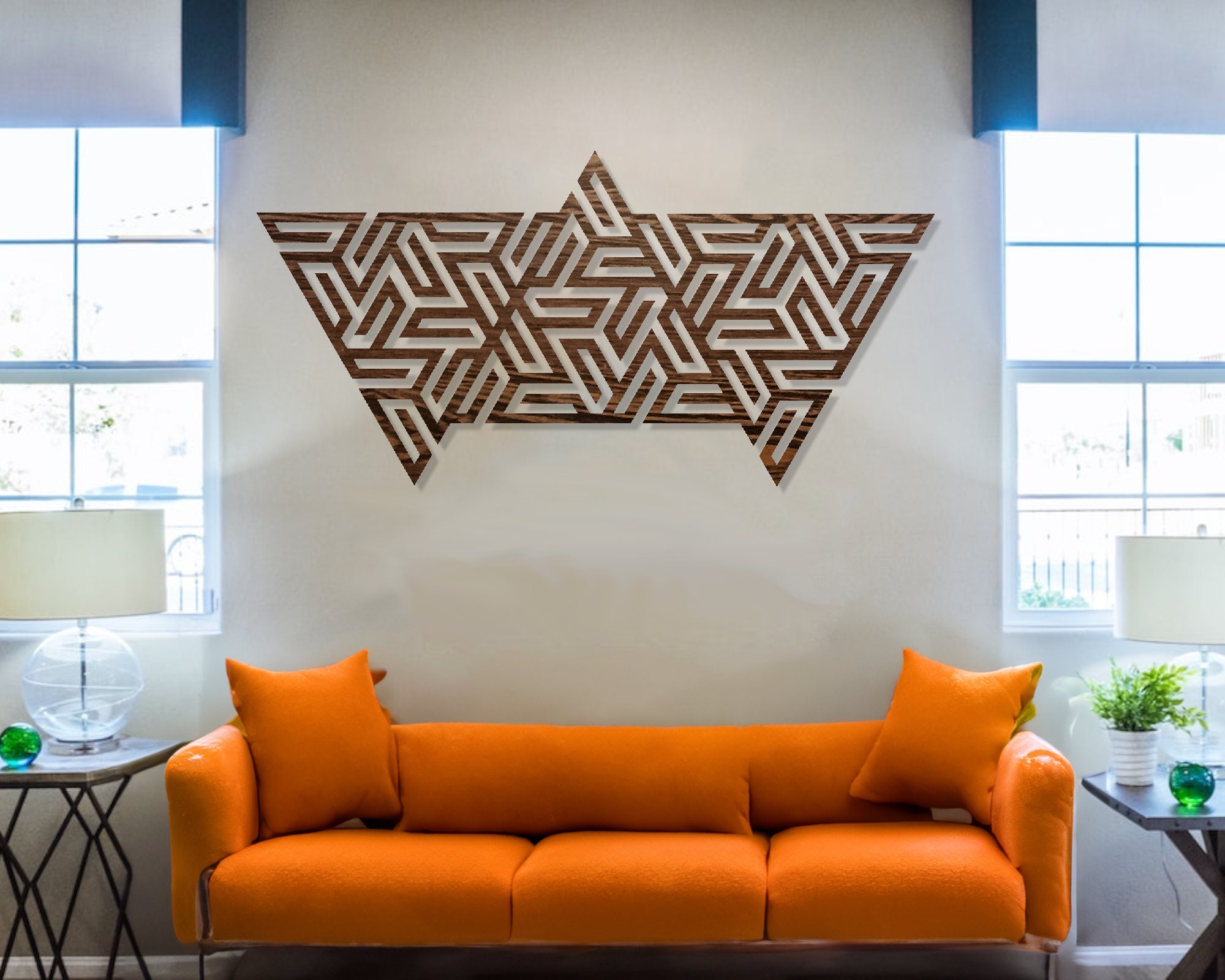 Multilayer Pyramid Wall Art Pyramid Wall Hanging Abstract - Etsy