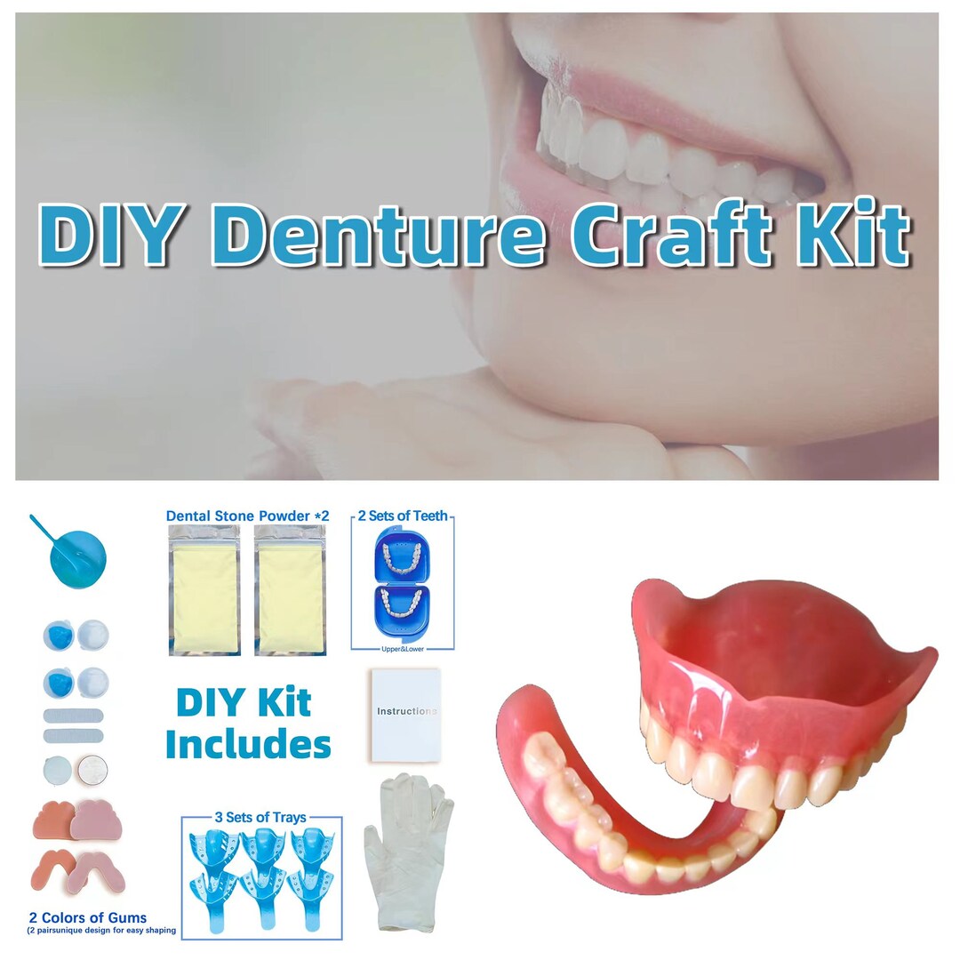 2-set DIY Denture Kit With Impression A Solution for Making - Etsy Canada