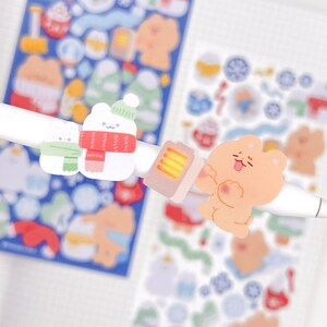 Winter Wonderland Sticker Sheet Cute but Cold Bear Stickers for ...