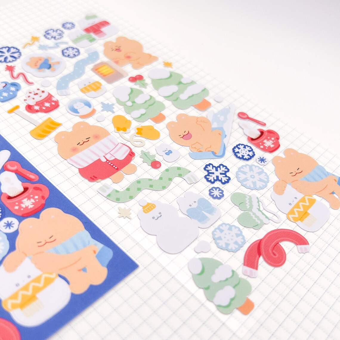 Winter Wonderland Sticker Sheet Cute but Cold Bear Stickers for ...