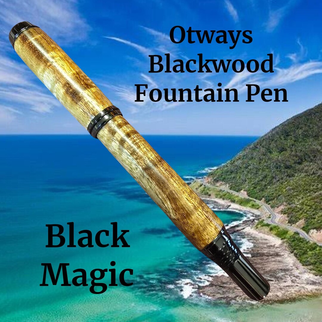 BLACK MAGIC Fountain Pen. This Exquisite Blackwood From Vic Otway ...