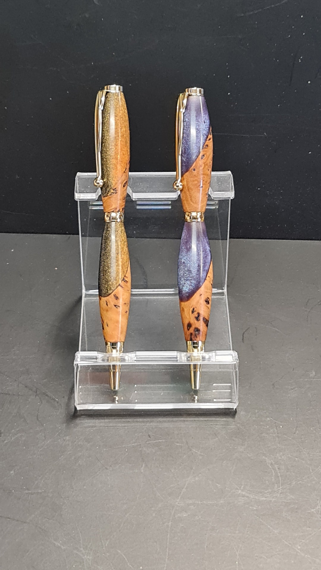 RARE Wandoo Burl With Birdseye and Resin Hybrid Pens. Stunning ...
