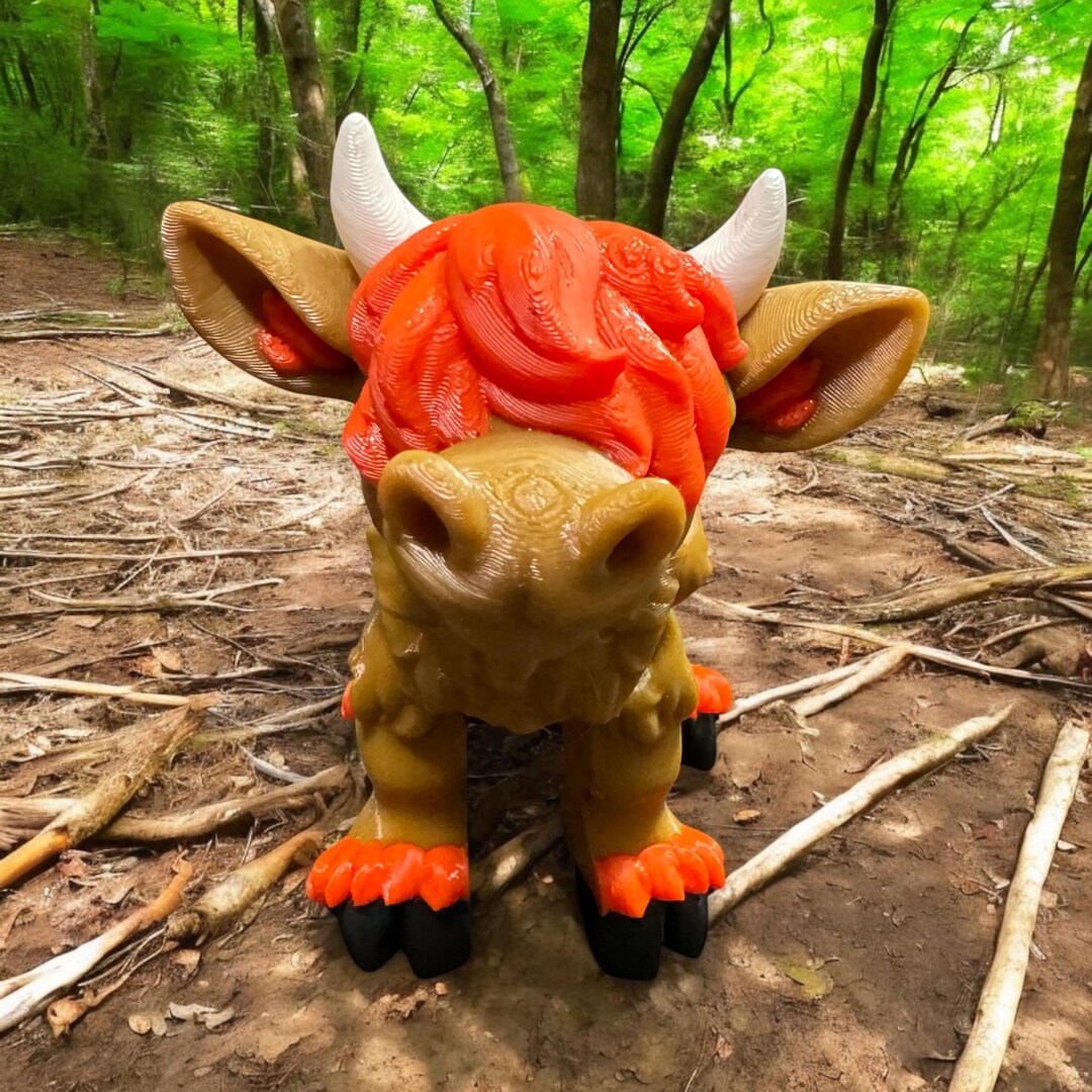 Mini Flexible Highland Cow, Printverse Authorized Reseller, 3D Printed ...