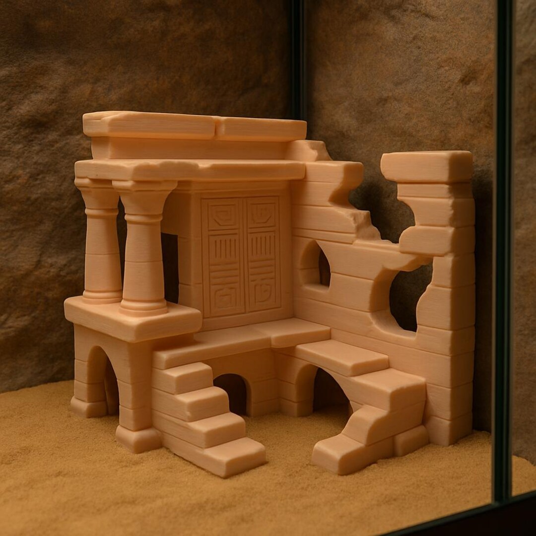 Ancient Desert Temple Ruins Hide – Enclosure Décor - Etsy