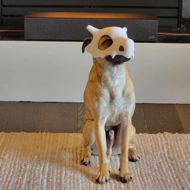 Cubone Dog Mask, 3D Printed Pokemon Pet Costume - Etsy
