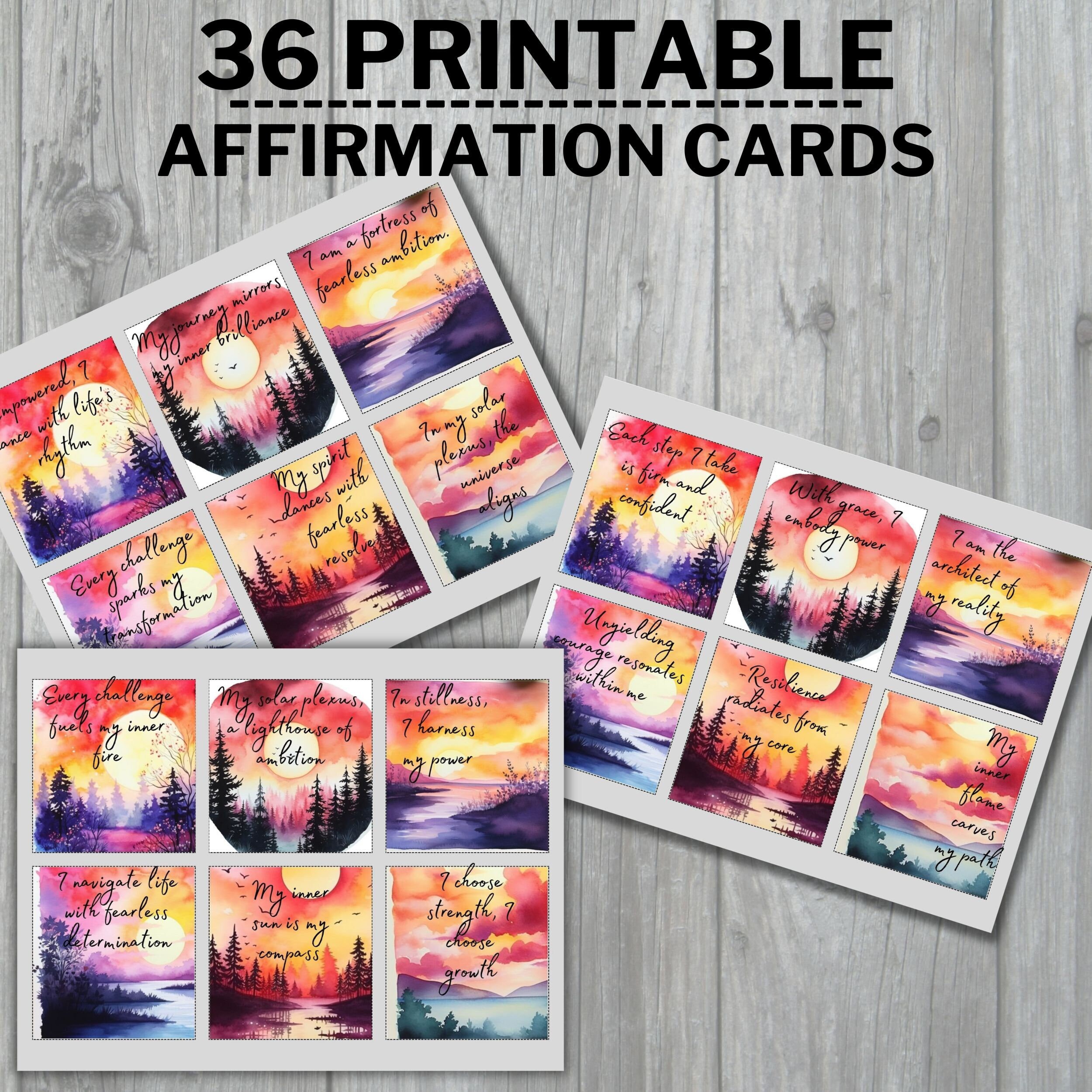 Affirmation Cards, Printable Cards, Motivational Cards, Positivity ...