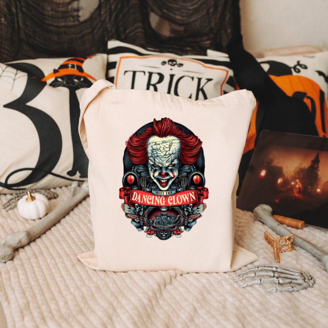 Horror Movie Bag, Trick or Treat Bag, Candy Bag, Market Bag, Scarry ...
