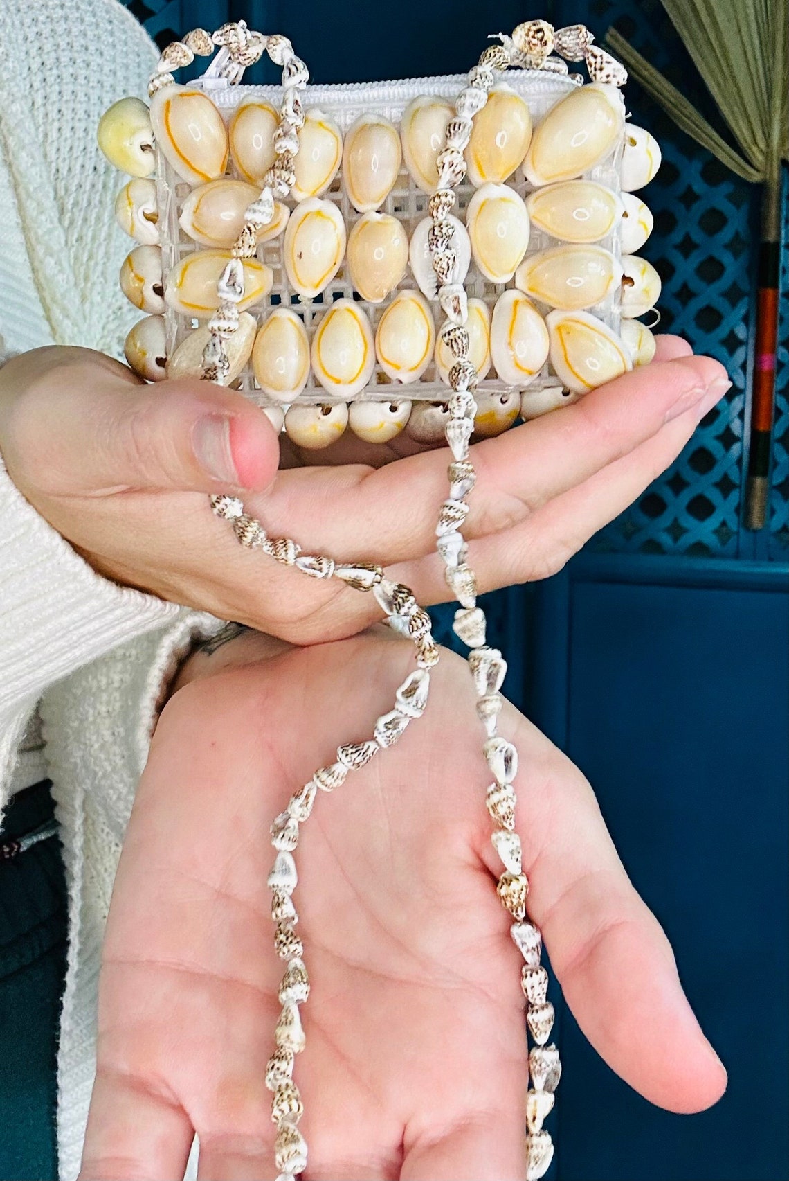 Handmade Shell Purse Vintage Florida Shell Bag Coast Hippie - Etsy