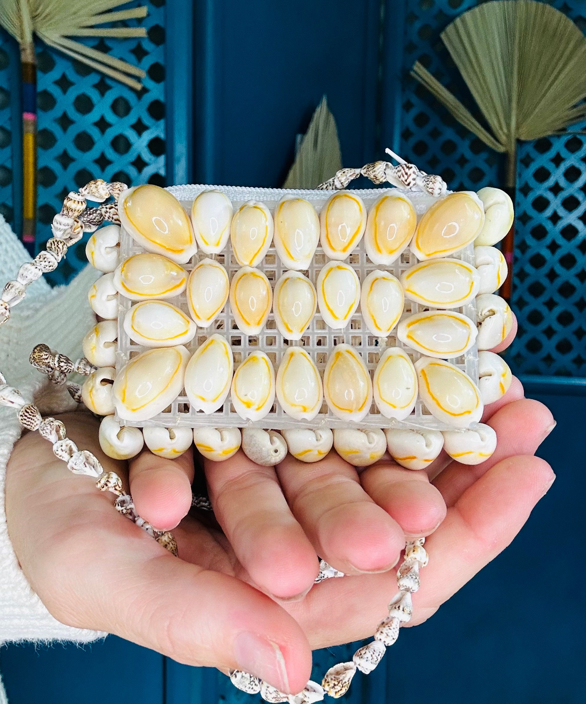Handmade Shell Purse Vintage Florida Shell Bag Coast Hippie - Etsy
