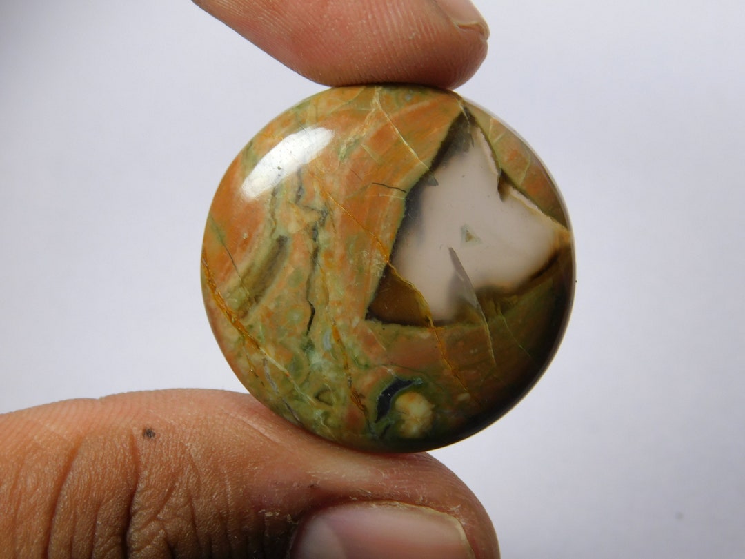 Rare Quality Rhyolite Rainforest Jasper Cabochon, Rhyolite Jasper Loose ...