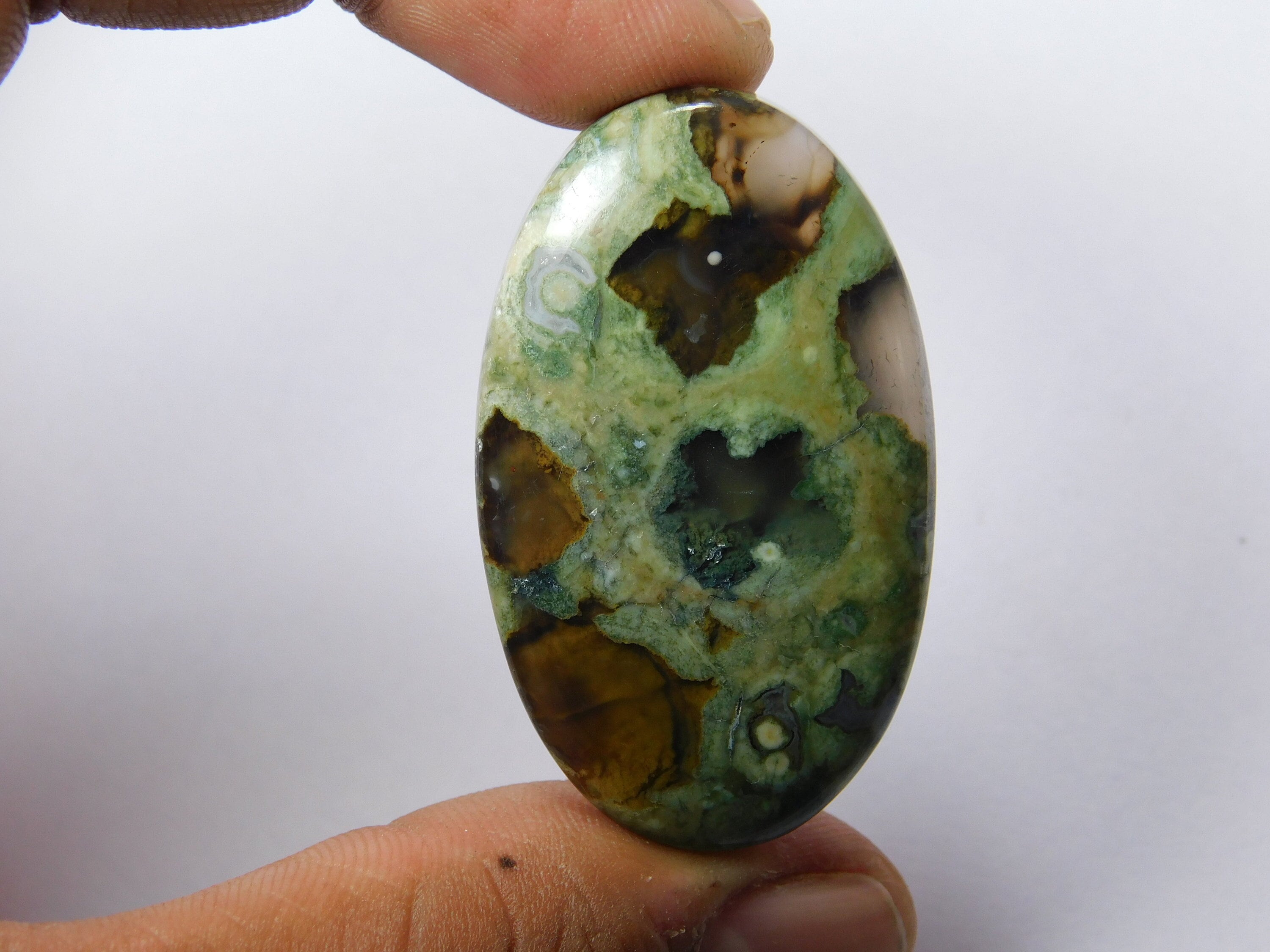 Rare Quality Rhyolite Rainforest Jasper Cabochon, Rhyolite Jasper Loose ...