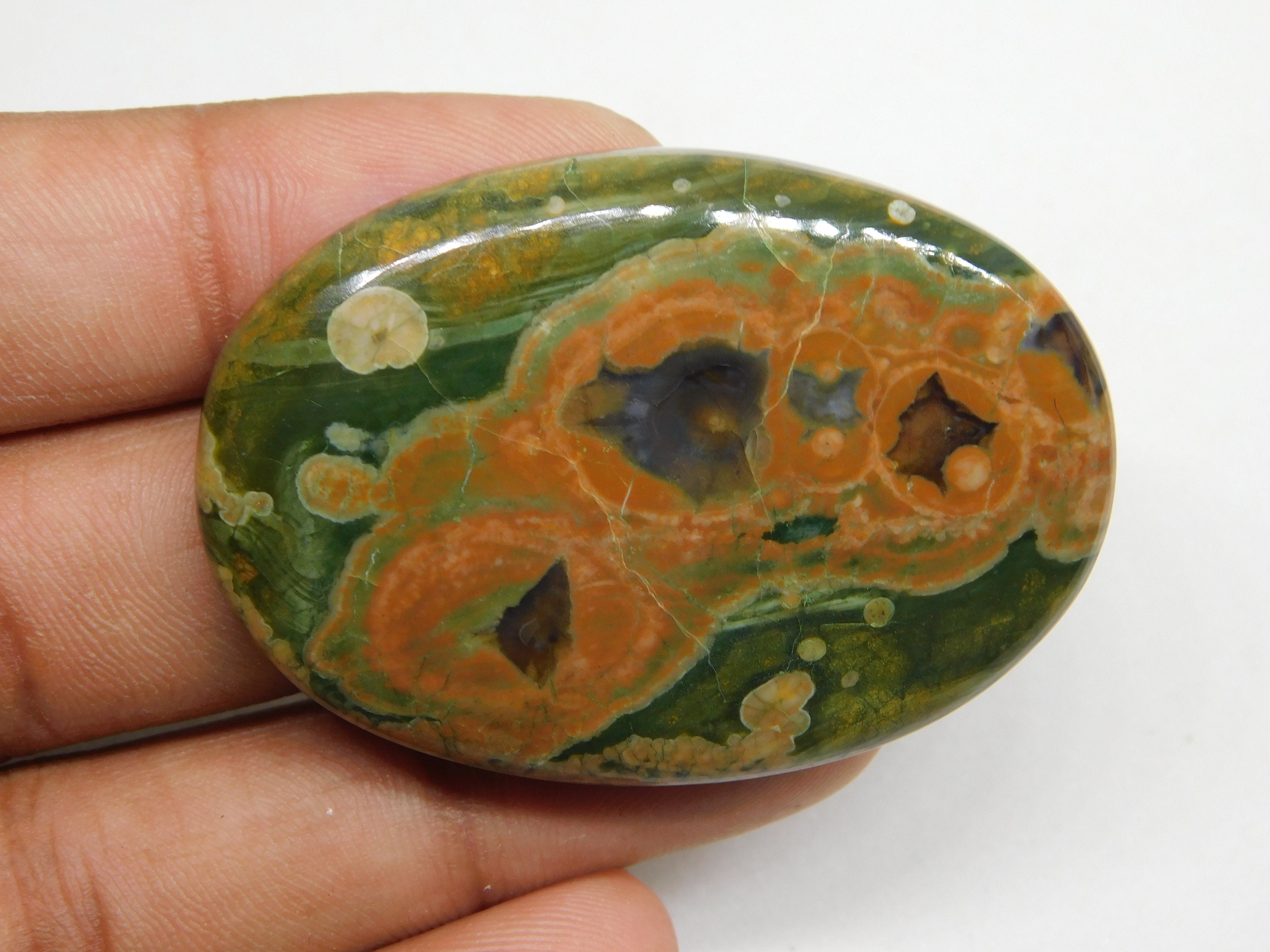 100% Natural Rhyolite Rainforest Jasper Gemstone Handmade Rhyolite ...