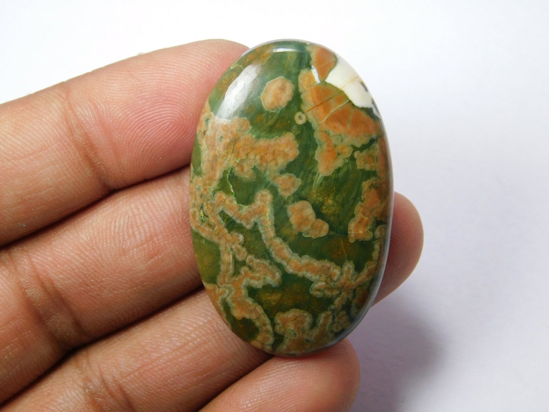 Rare Quality Rhyolite Rainforest Jasper Cabochon, Rhyolite Jasper Loose ...