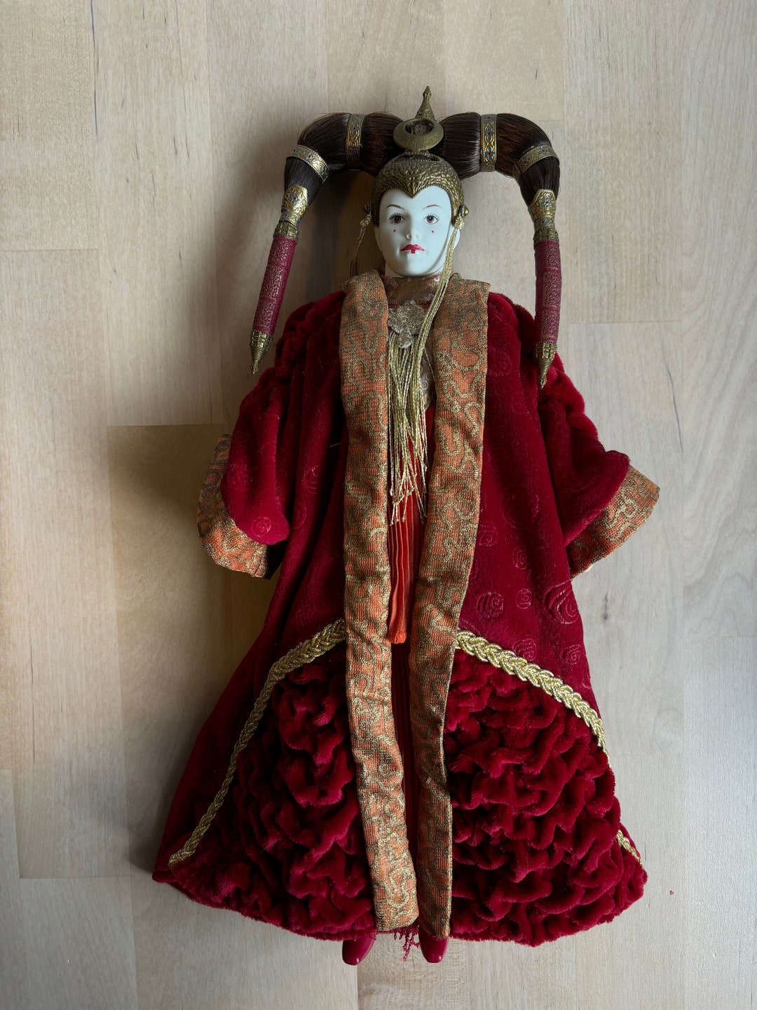 Disney Lucas Film Star Wars Queen Amidala Episode 1 Red Senate Gown ...