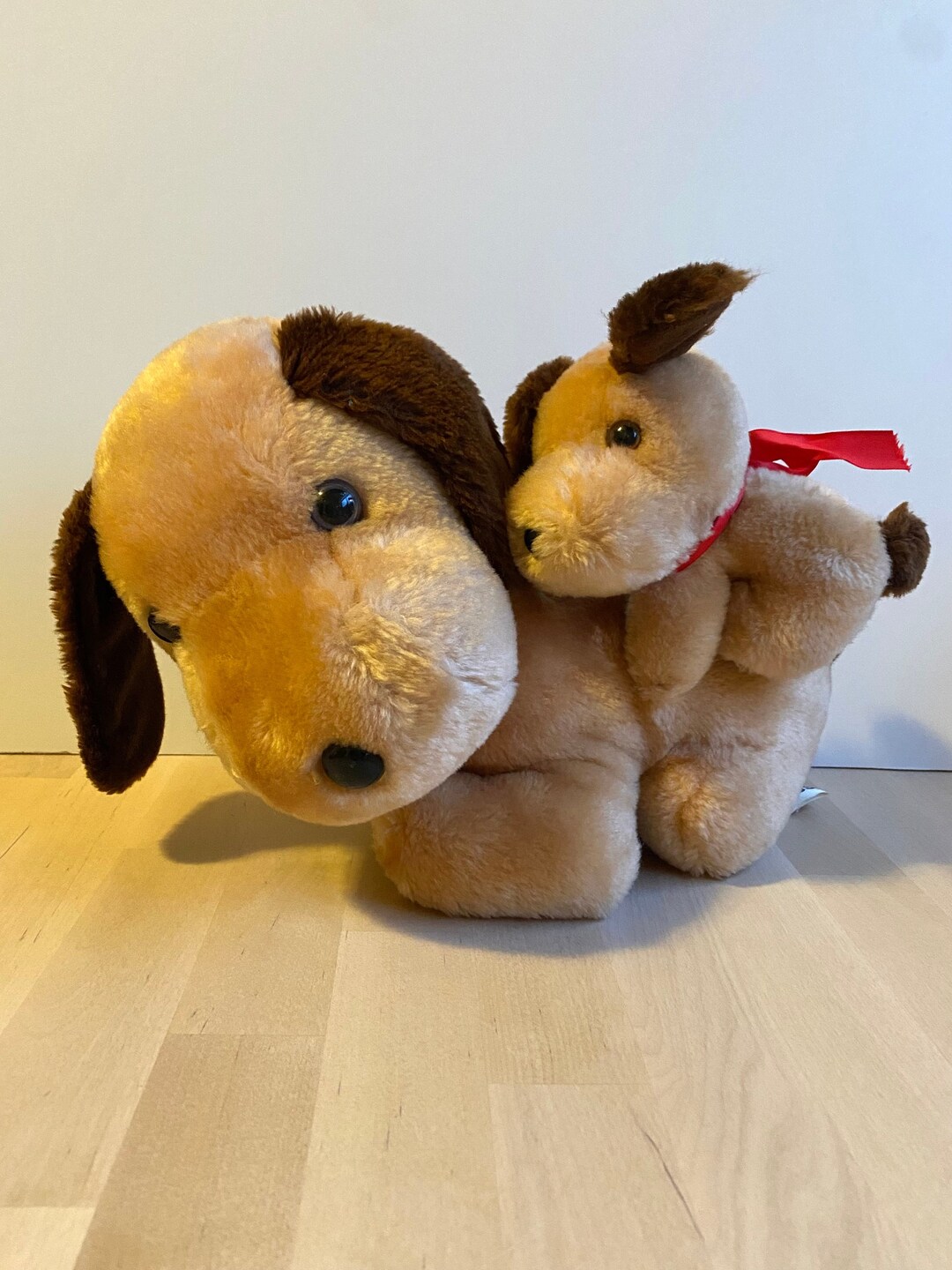 Retro Duchess Dog Stuffed Plush Toy With Attached Baby Puppy - 1979 ...