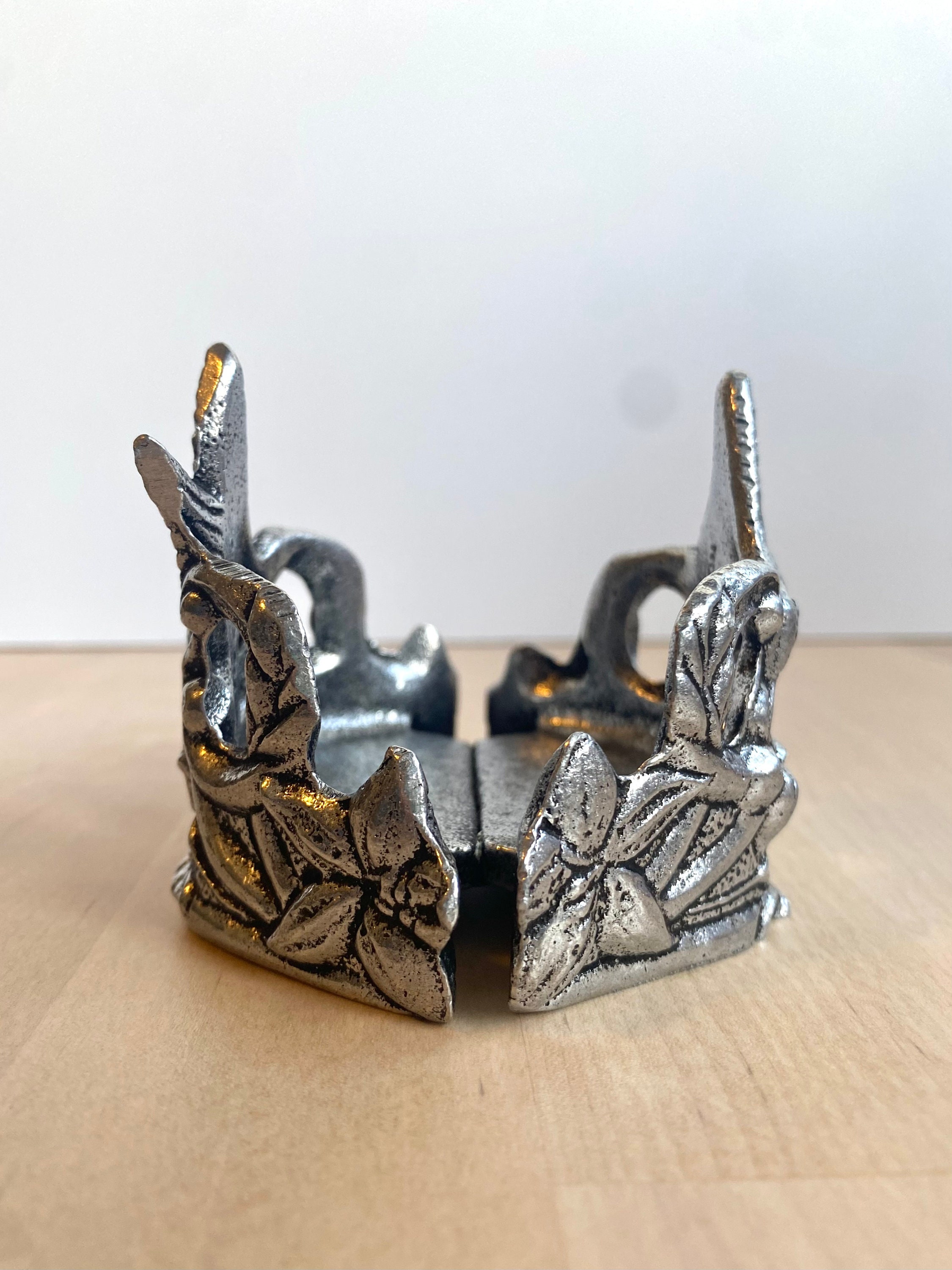 Beautiful Vintage 1998 Carson Pewter Hummingbird Flower Garden - Etsy