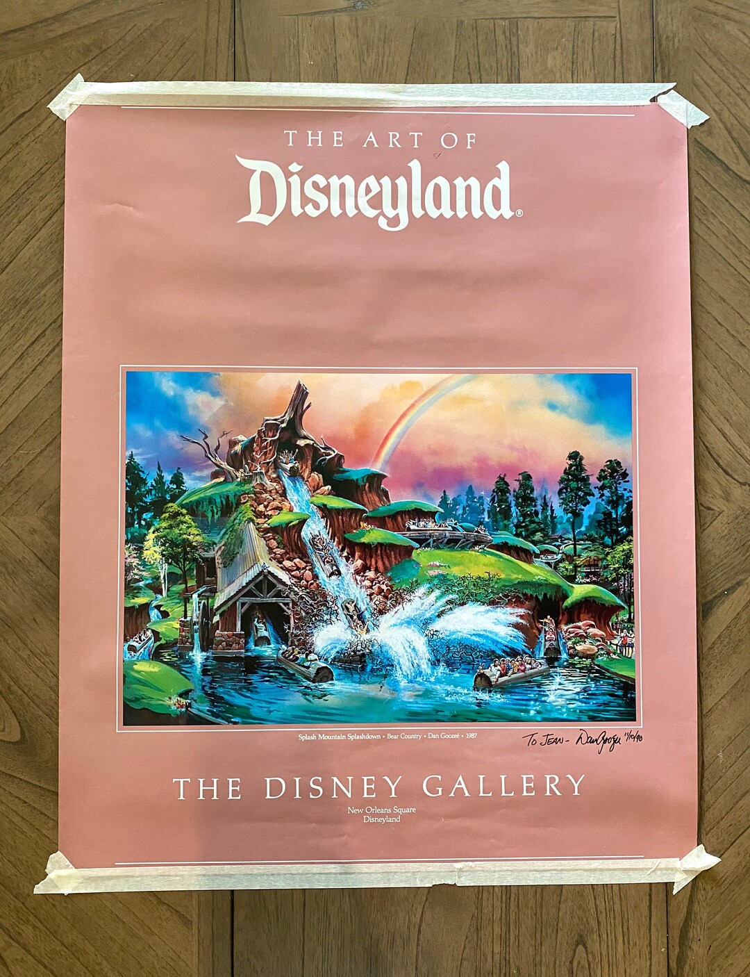 Rare Vintage 1988 the Art of Disneyland Splash Mountain Splashdown ...
