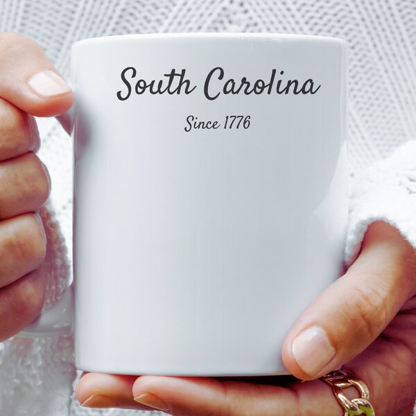 South Carolina Mug - Etsy